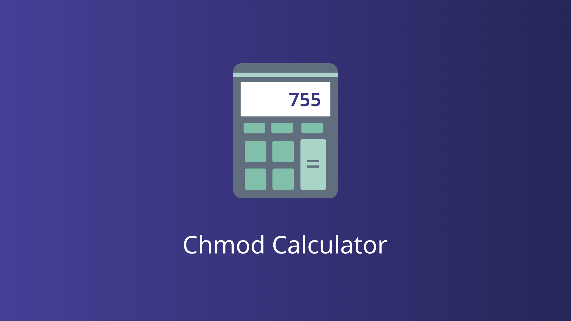 Chmod Calculator - Linovox Chmod Calculator - Linovox